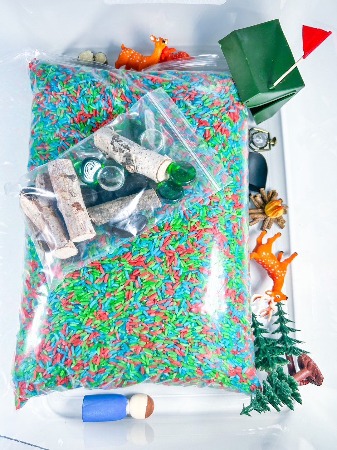 Camping Sensory Bin, Camping Themed Sensory, Camping Sensory Play ...