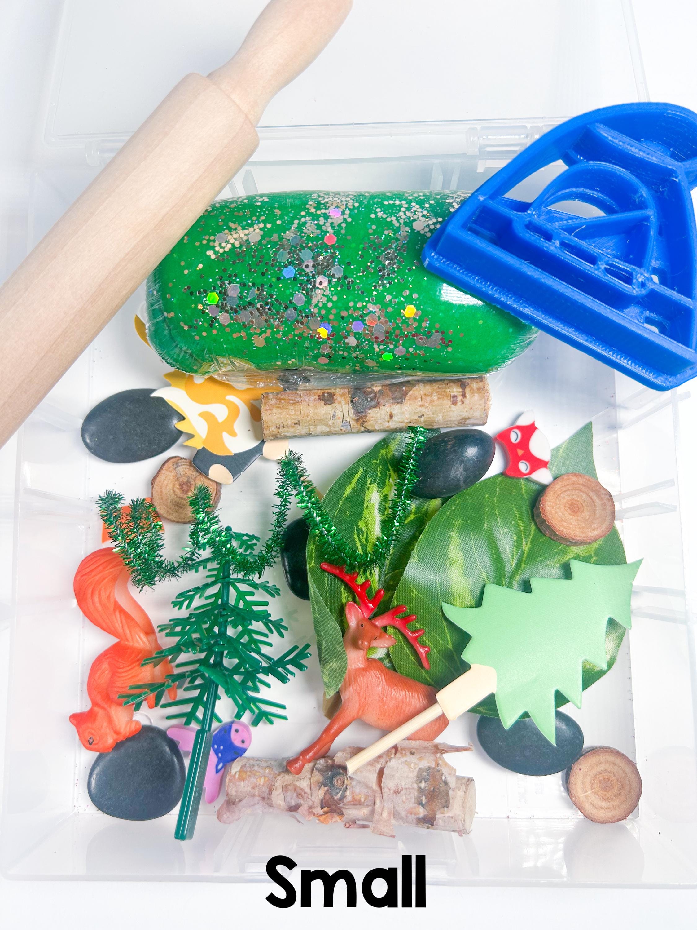 Camping Play Dough Kit, Camping Sensory Bin, Summer Play Dough, Camping ...