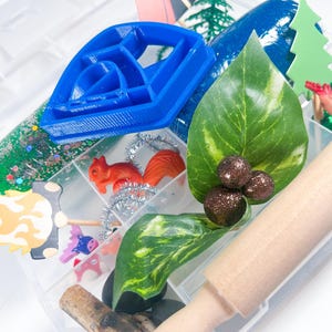 Camping Play Dough Kit, Camping Sensory Bin, Summer Play Dough, Camping ...