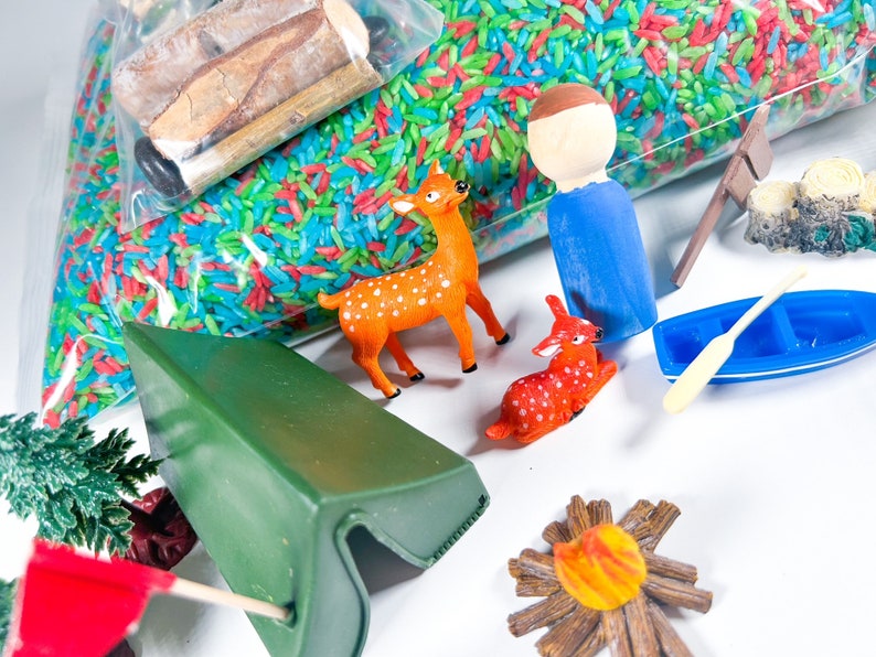 Camping Sensory Bin, Camping Themed Sensory, Camping Sensory Play ...