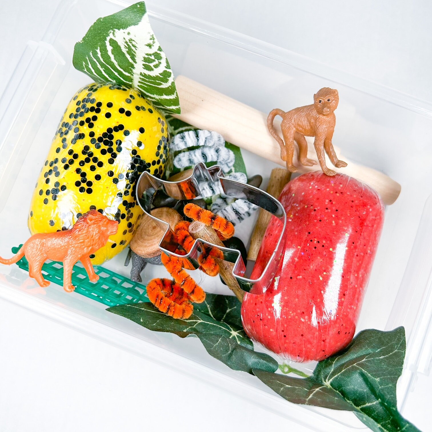 Zoo Play Dough Kit Zoo Sensory Kit Jungle Play Dough Kit - Etsy
