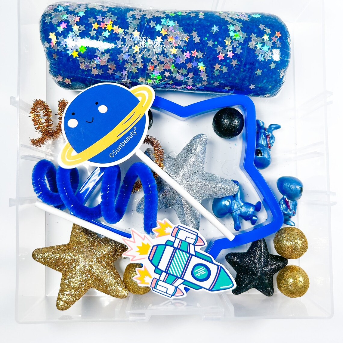 Outer Space Sensory Bin, Outer Space Play Dough, Outer Space Playdough ...