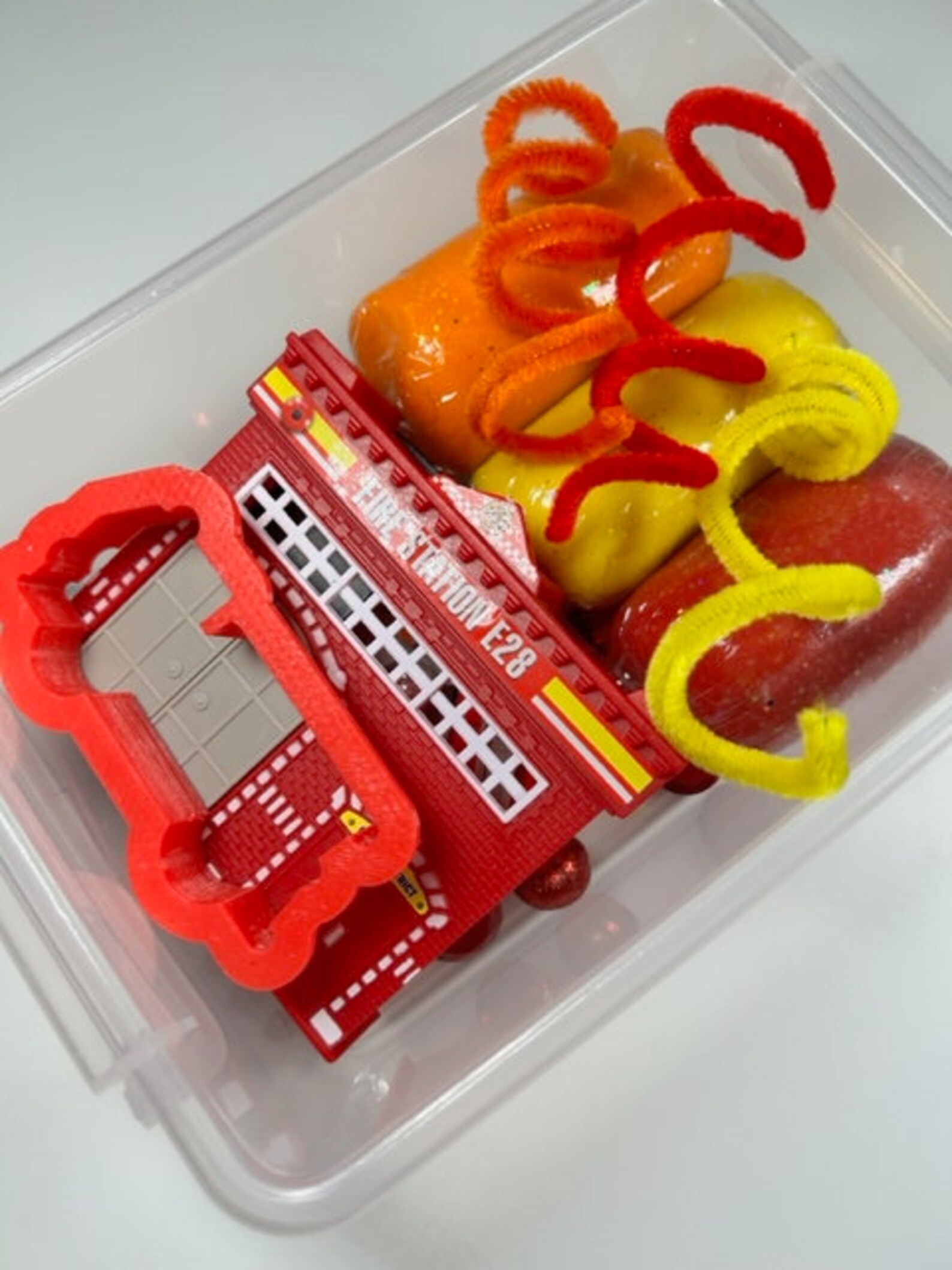 Firefighter Play Dough Firefighter Sensory Firefighter Play - Etsy