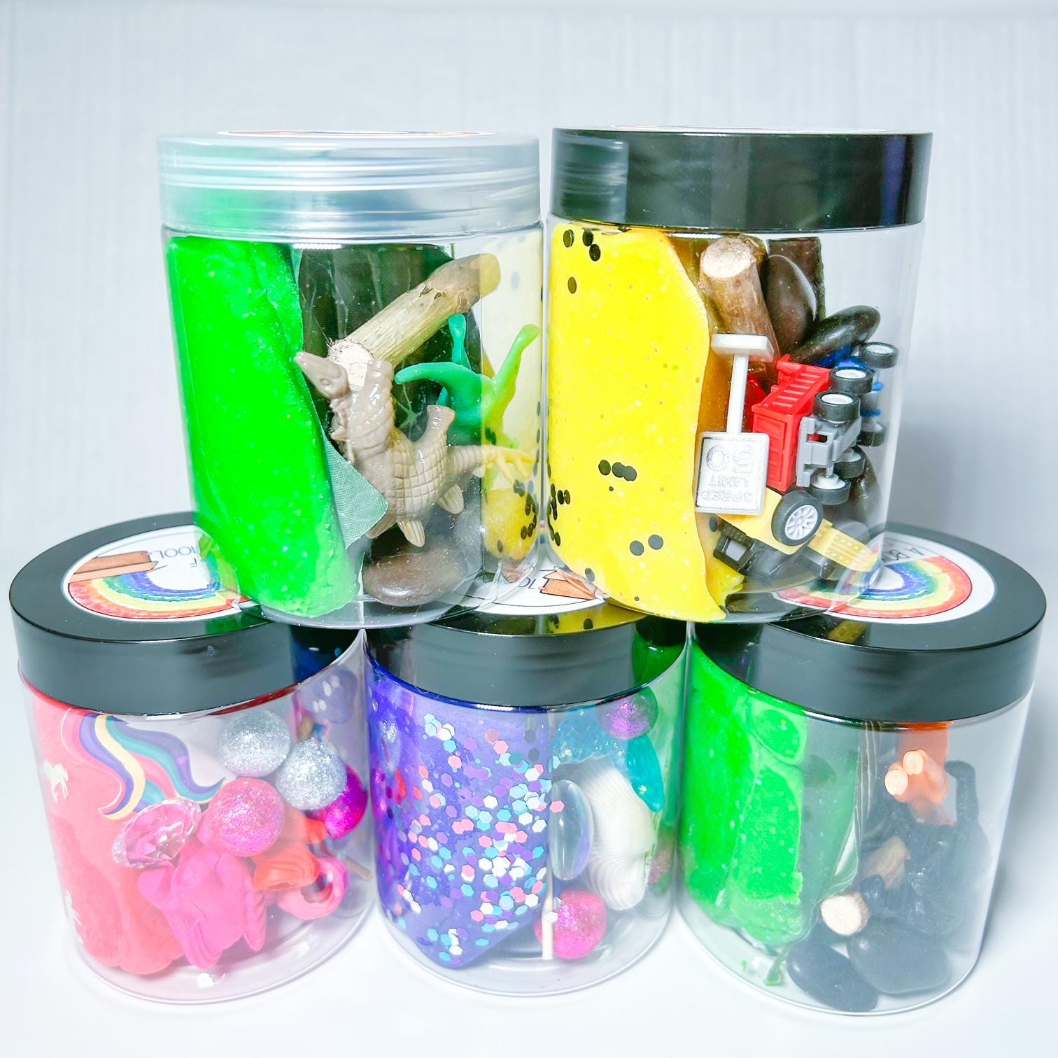 Mini Play Dough + Custom Name Roller, Play Dough Kit, Dough on the Go ...