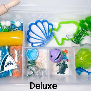 Ocean Play Dough Kit, Ocean Sensory Kit, Ocean Playdoh, Shark Play ...