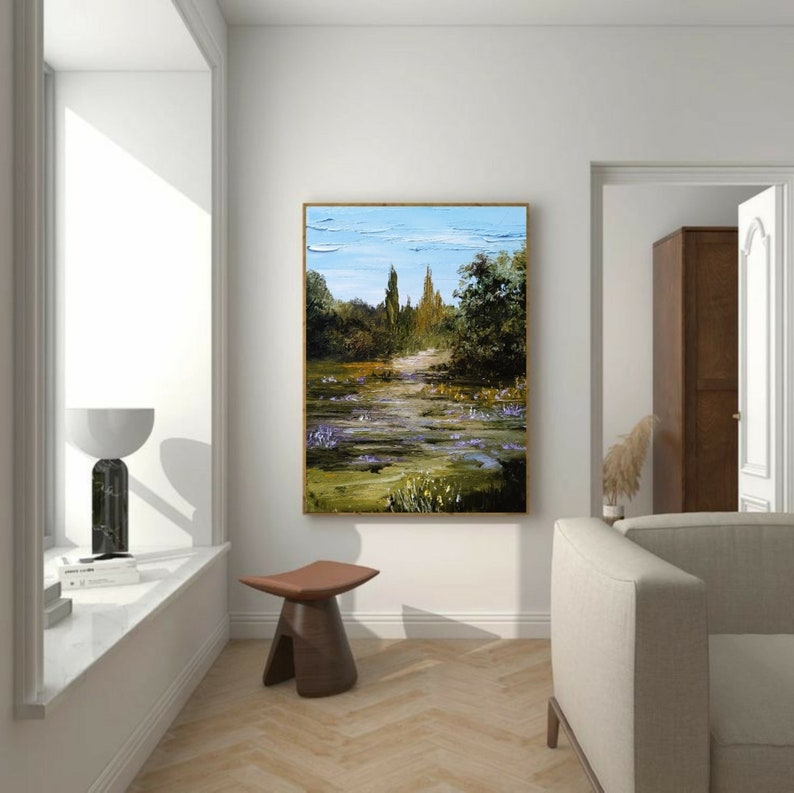 French Oil Painting Large Landscape Art Extra Large Painting French ...