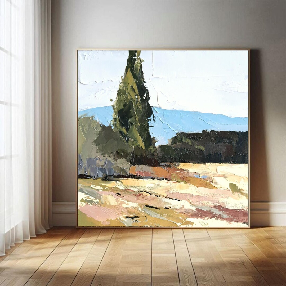 Colorado Canvas Painting Large Mountain Art Colorado Landscape Original ...