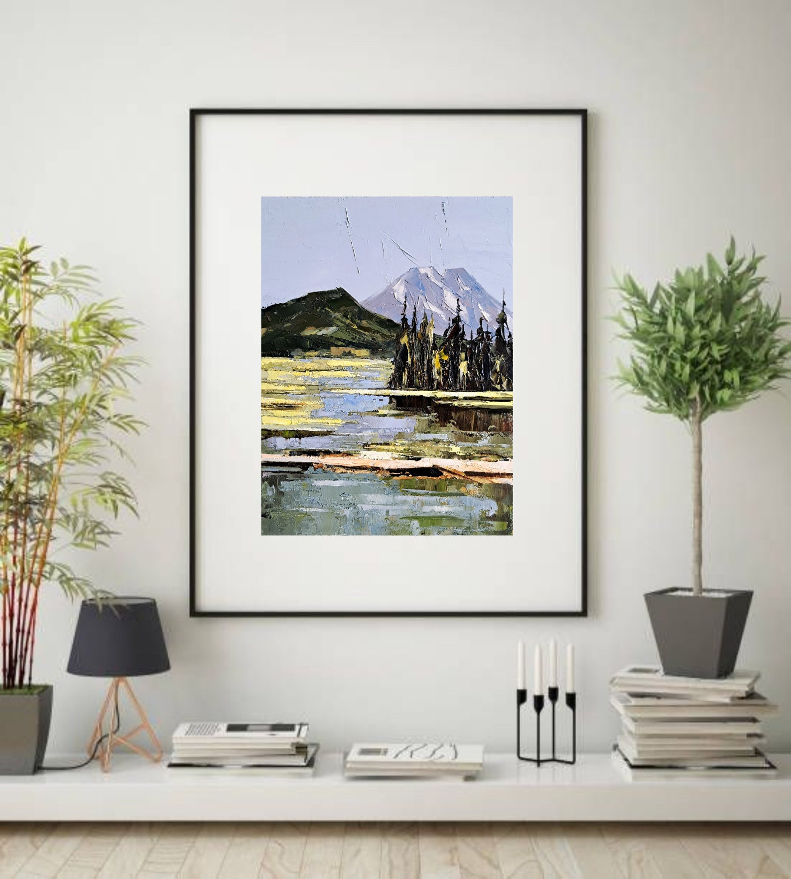 Oregon Painting Sparks Lake Art Oregon Wall Art Bend Oregon Art South ...