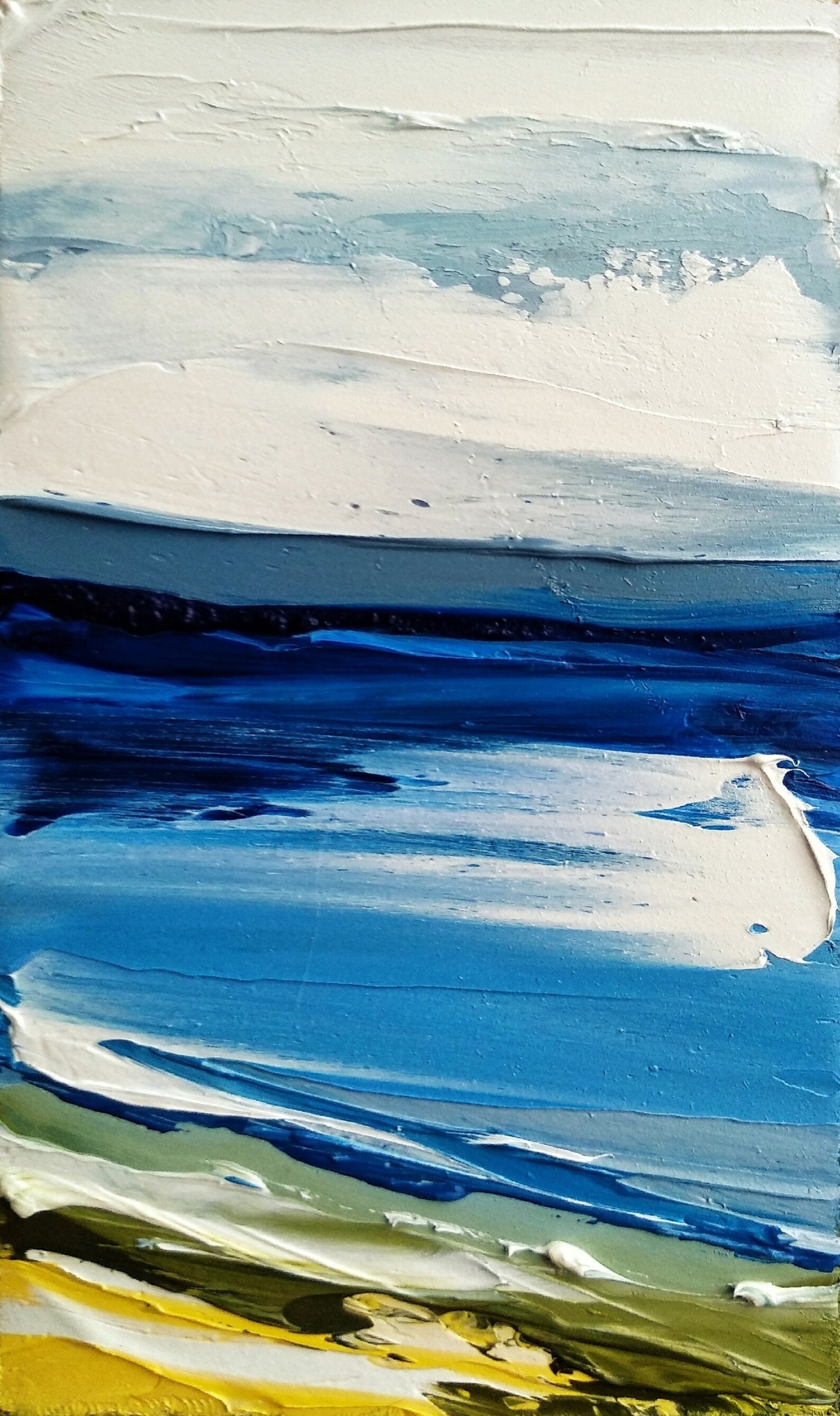 Ocean Painting Seascape Mini OIL Painting Abstract Ocean Art Costal ...