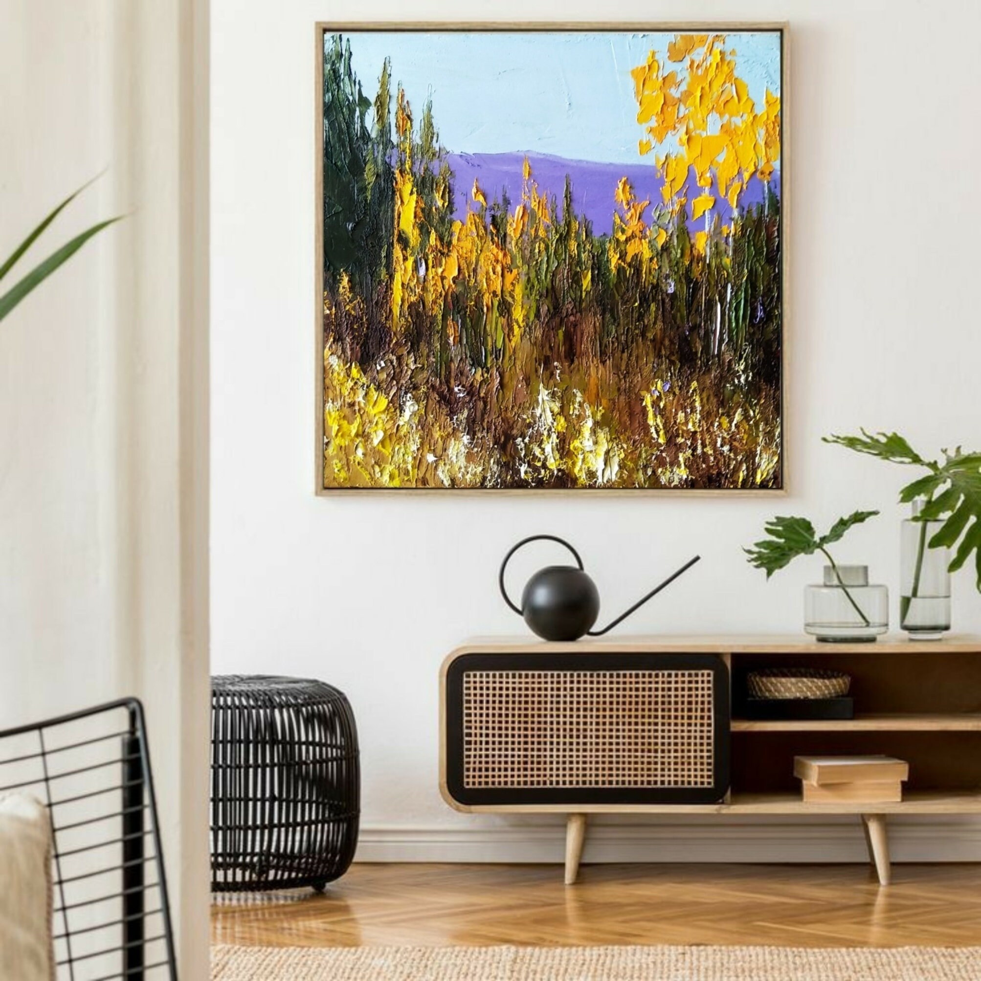 Colorado Canvas Painting Large Landscape Art Aspen Tree Wall Art ...