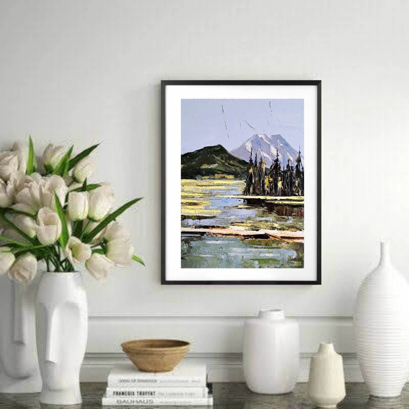 Oregon Painting Sparks Lake Art Oregon Wall Art Bend Oregon Art South ...