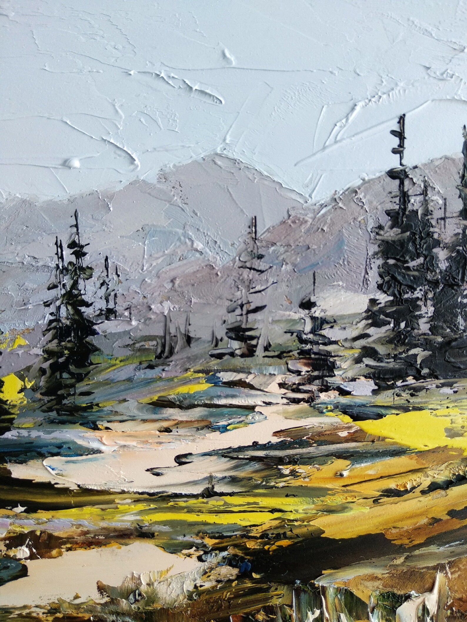 Mount Rainier Painting Large Mountain Art Pacific Northwest Original ...