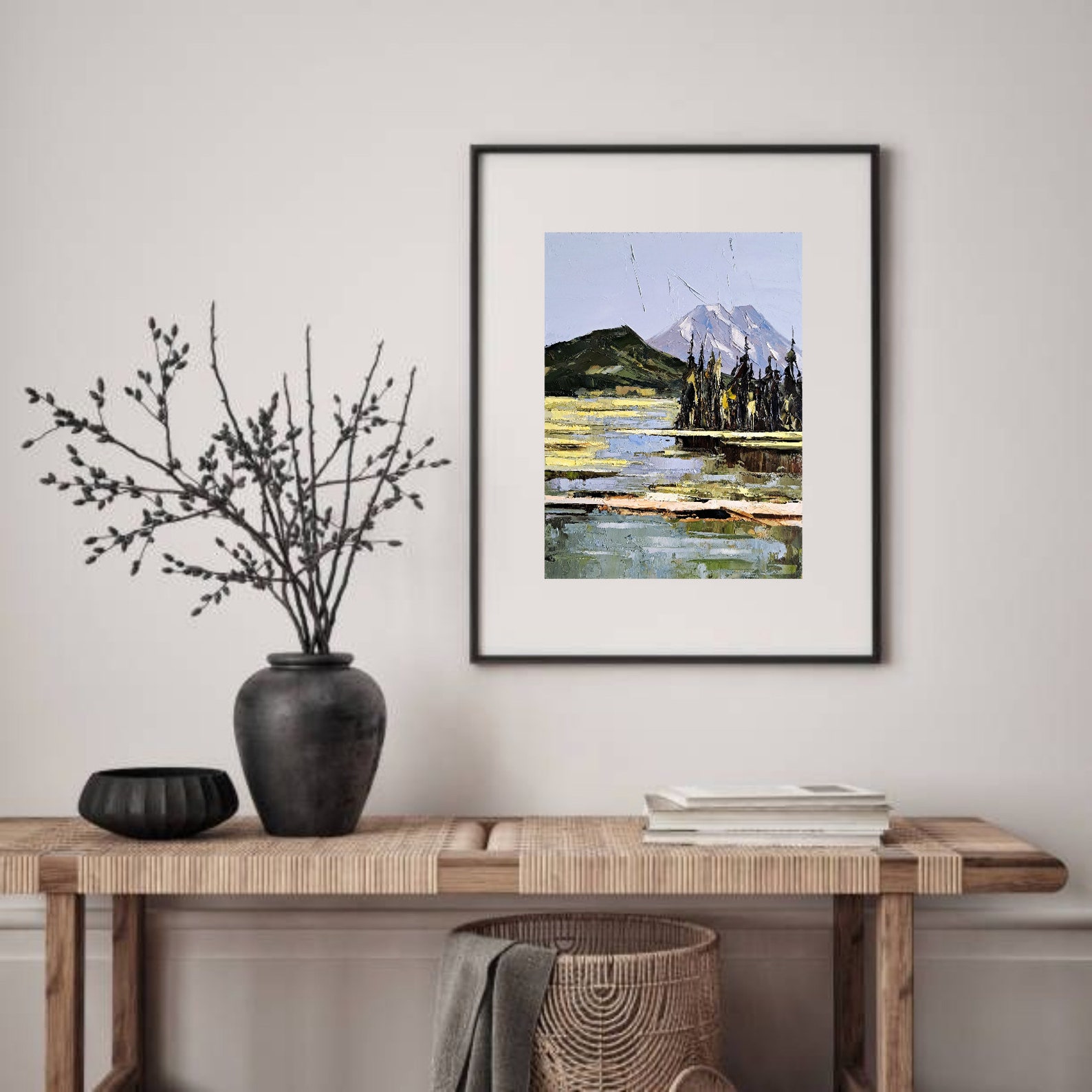 Oregon Painting Sparks Lake Art Oregon Wall Art Bend Oregon Art South ...