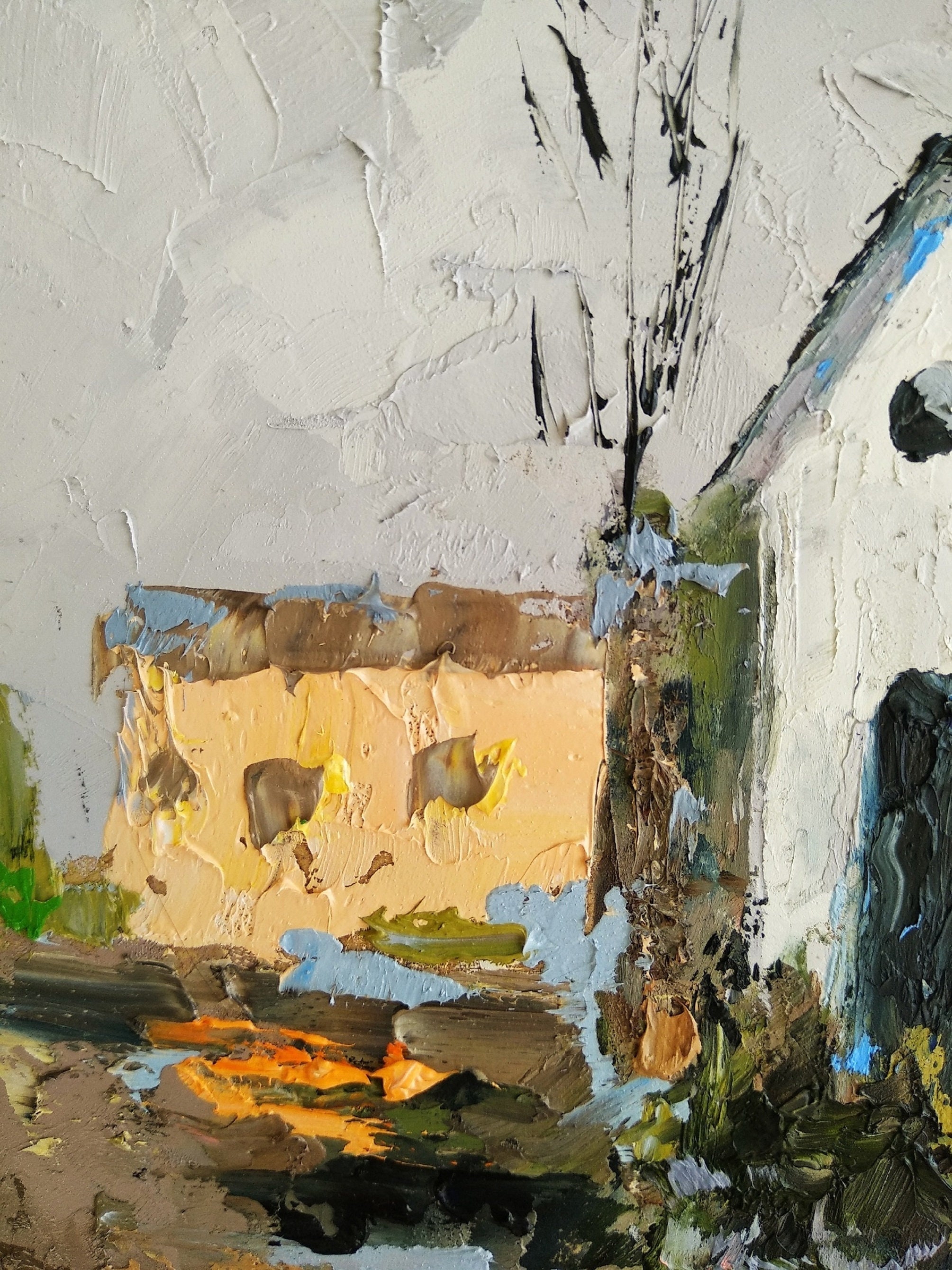 Church Painting Christian Original Oil Painting Church Wall Art ...