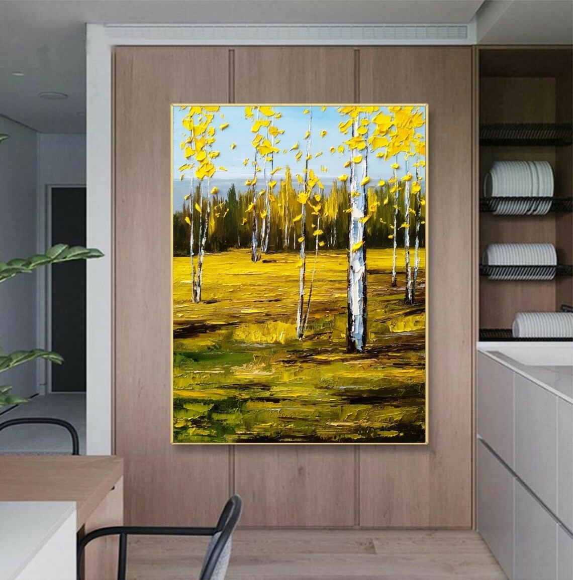 Colorado Painting Large Landscape Art Extra Large Wall Art Birch Tree ...
