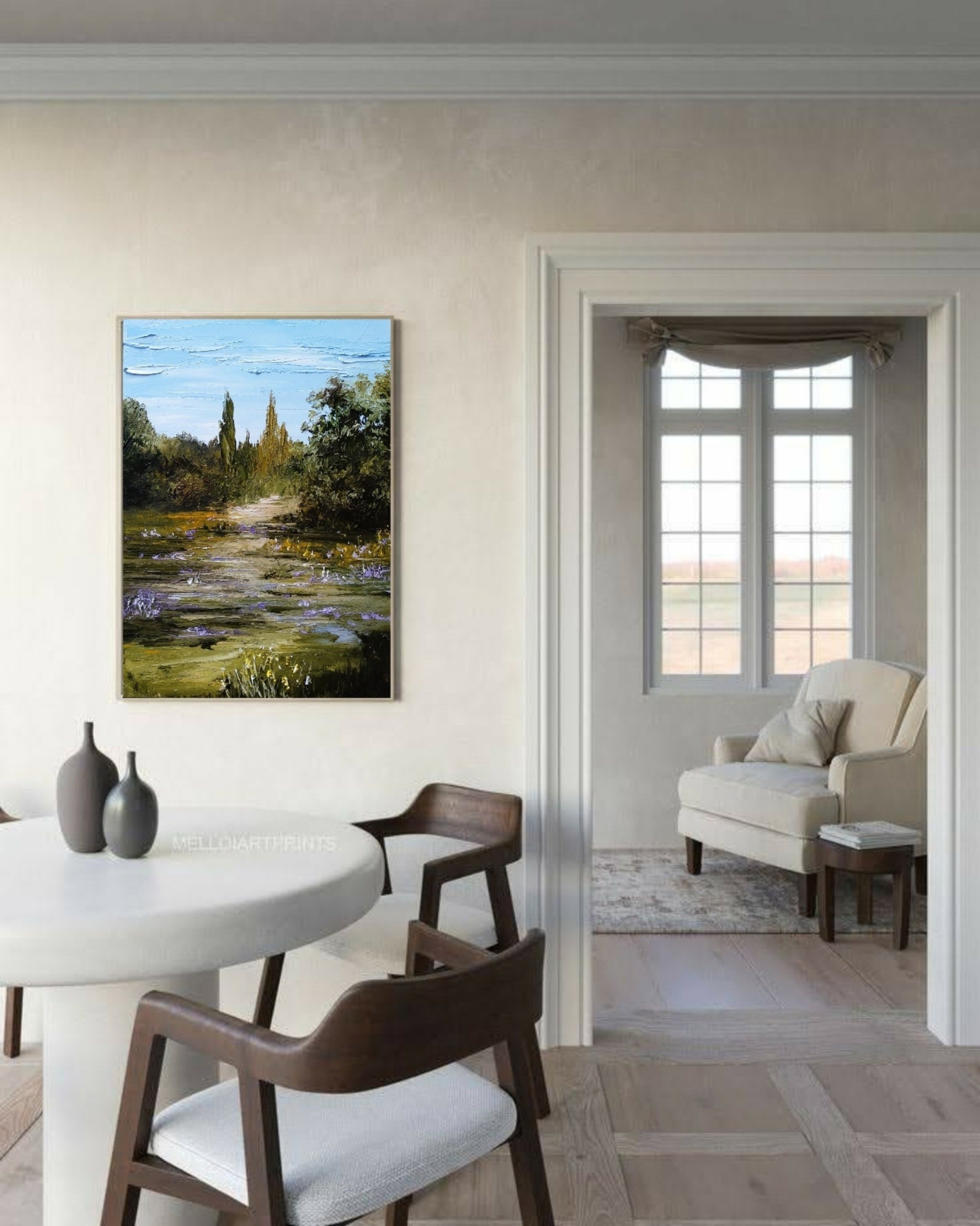 French Oil Painting Large Landscape Art Extra Large Painting French ...