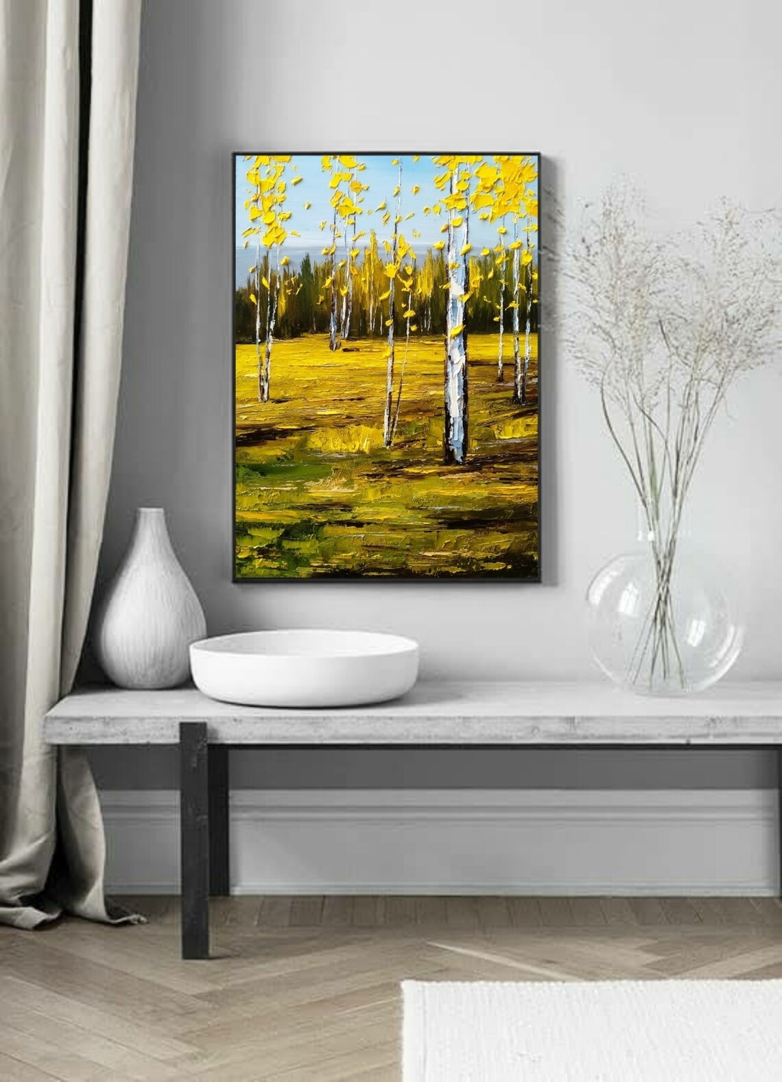 Colorado Painting Large Landscape Art Extra Large Wall Art Birch Tree ...