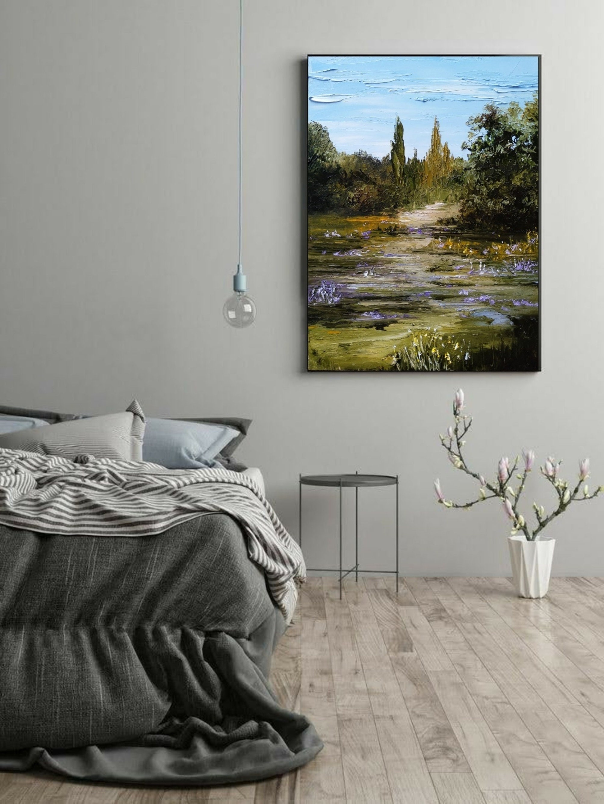 French Oil Painting Large Landscape Art Extra Large Painting French ...