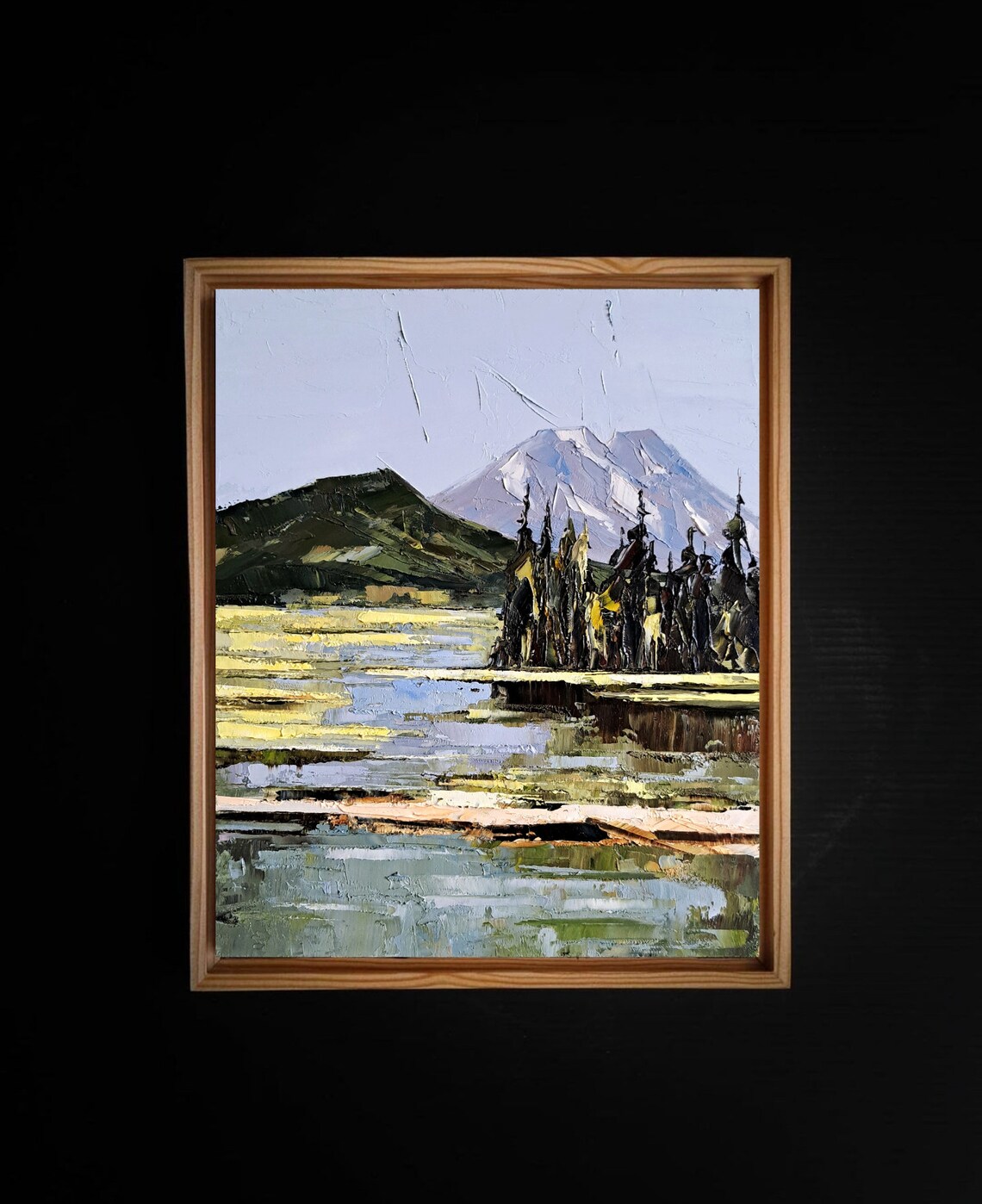 Oregon Painting Sparks Lake Art Oregon Wall Art Bend Oregon Art South ...