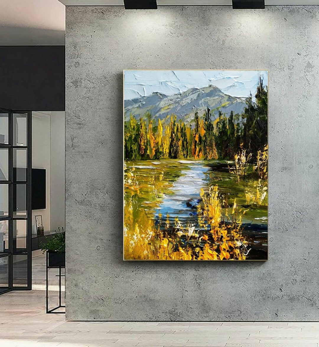 Colorado Mountain Painting Large Mountain Art Colorado Landscape ...
