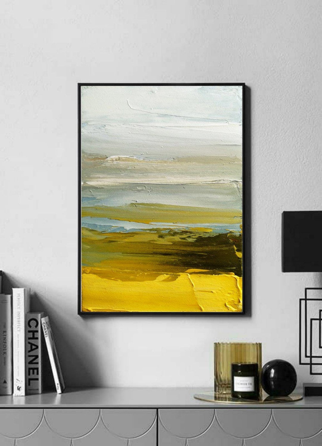 Farm Field Wall Art Oil Painting on Canvas Original Extra Large Wall ...