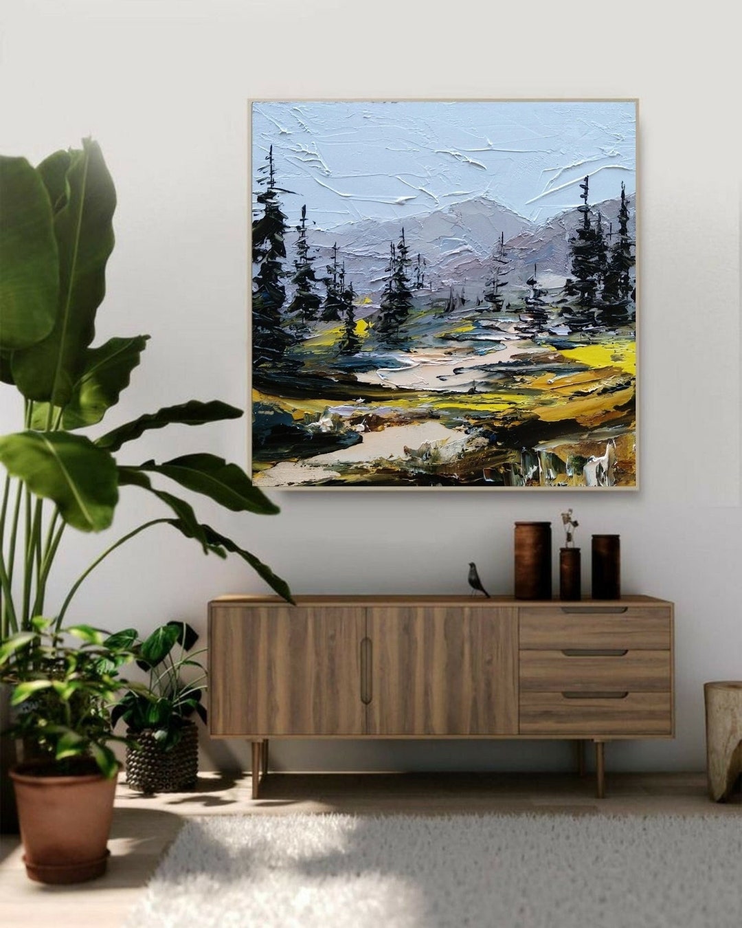 Mount Rainier Painting Large Mountain Art Pacific Northwest Original ...