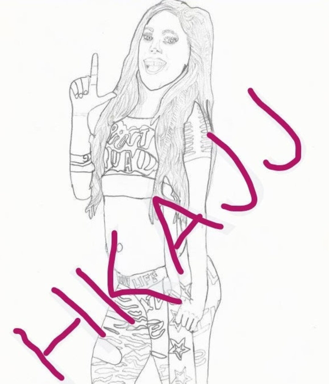 WWE Liv Morgan Drawing Coloring Page - Etsy