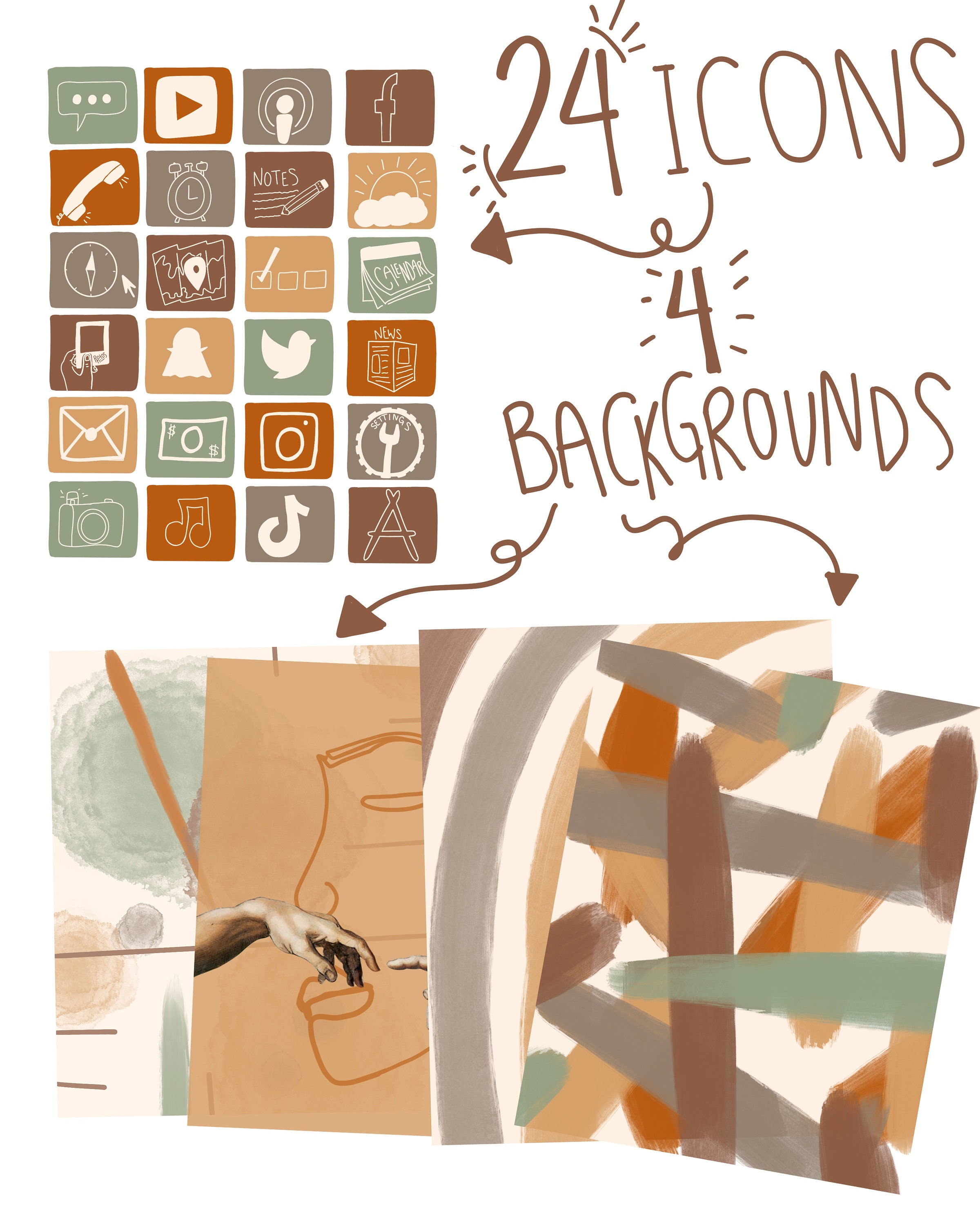 Boho Custom Home Screen - Etsy