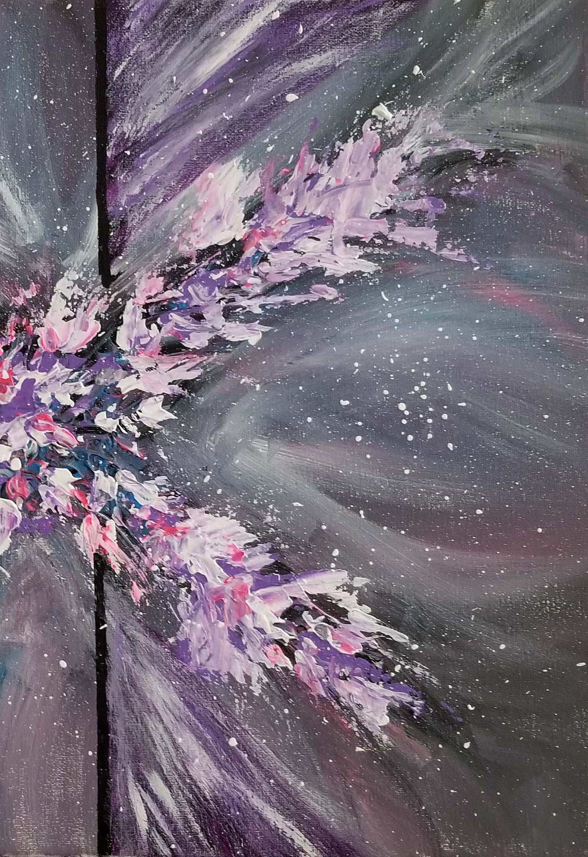 Nebula Series Acrylic Canvas Painting