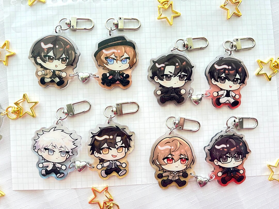 Heart Magnet Ship Charms (2" Glitter Epoxy) - Link Click Joongdok Orv ...