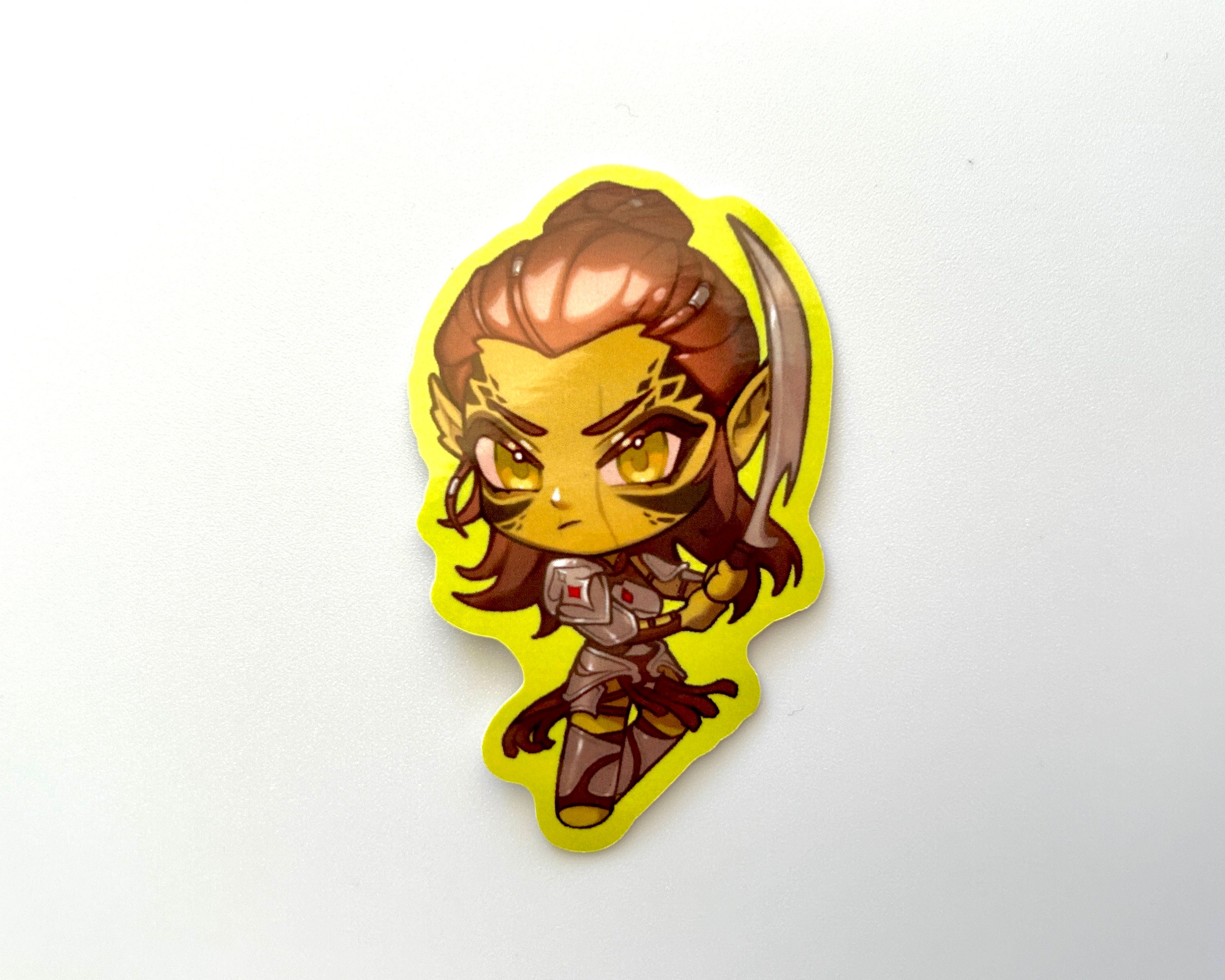 Baldur's Gate 3 Stickers 2.5 Colourful Vinyl Astarion, Shadowheart ...