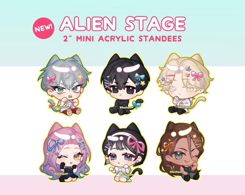 Alien Stage Mini Standees - Mizi, Sua, Ivan, Till, Luka, Hyna Alnst - Etsy