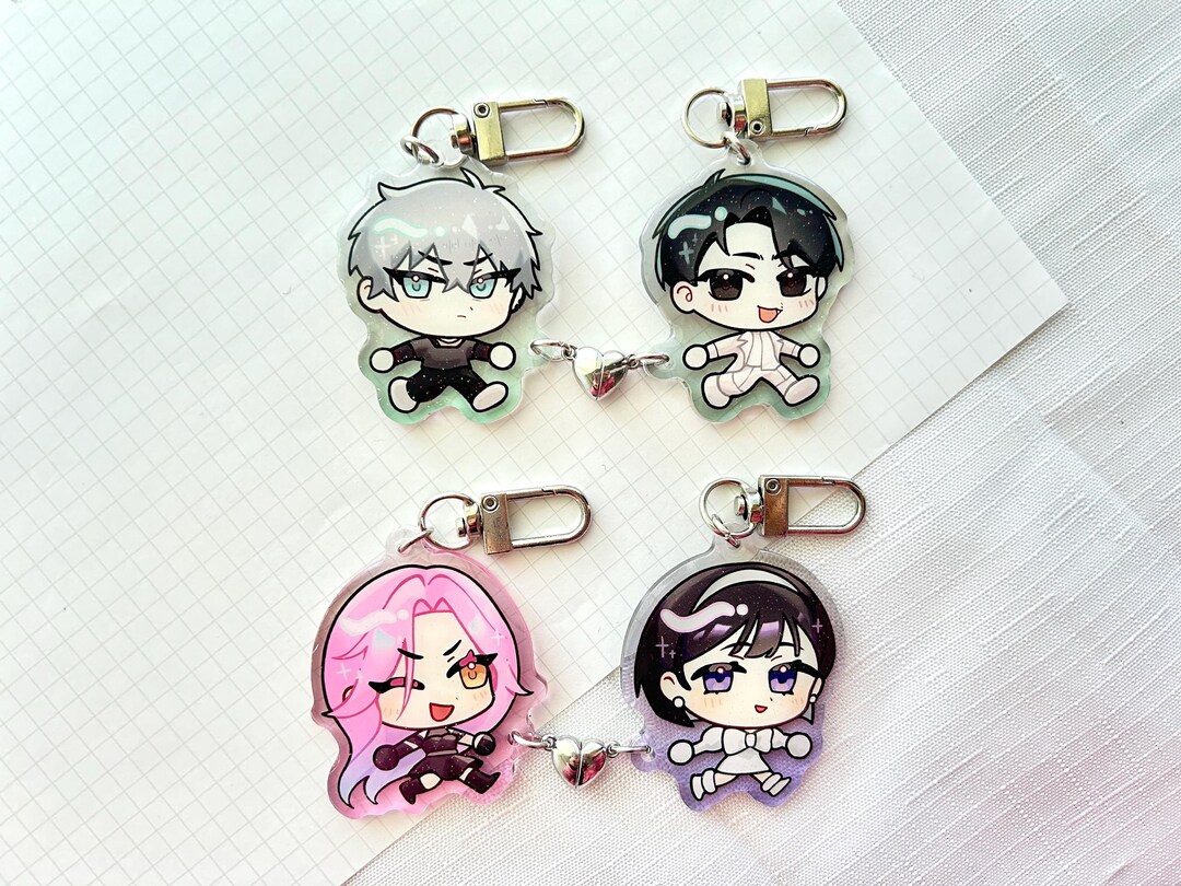 Alnst Heart Magnet Charms 2 Glitter Epoxy Mizisua Ivantill Alien Stage ...