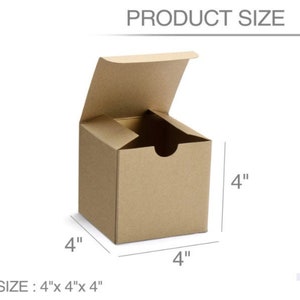 10x10x10 Box, Kraft Paper Box, 10cm X 10cm X 10cm Cardboard Box, Eco ...