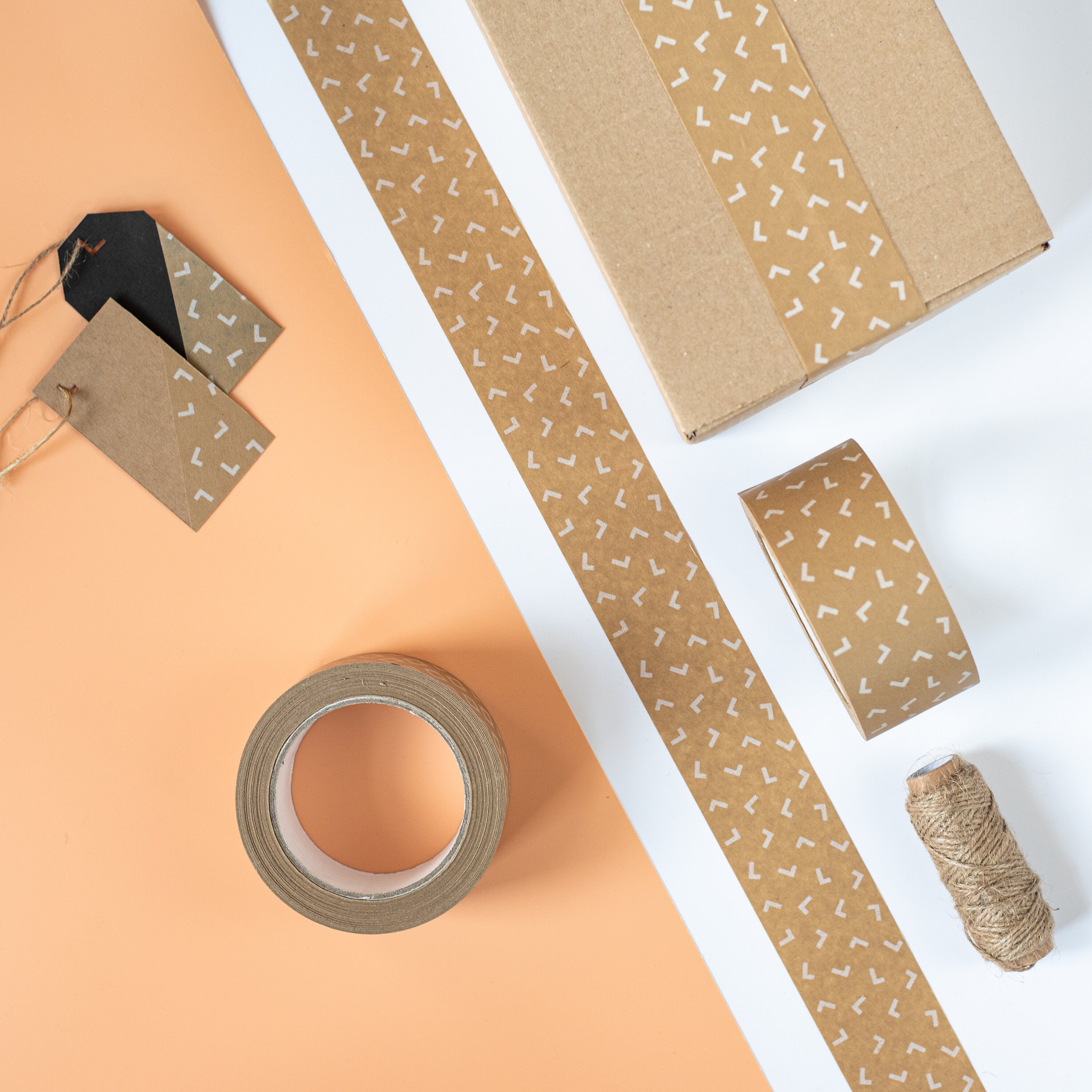 Kraft Packaging Tape Designer Printed Packing Tape-recycled - Etsy UK