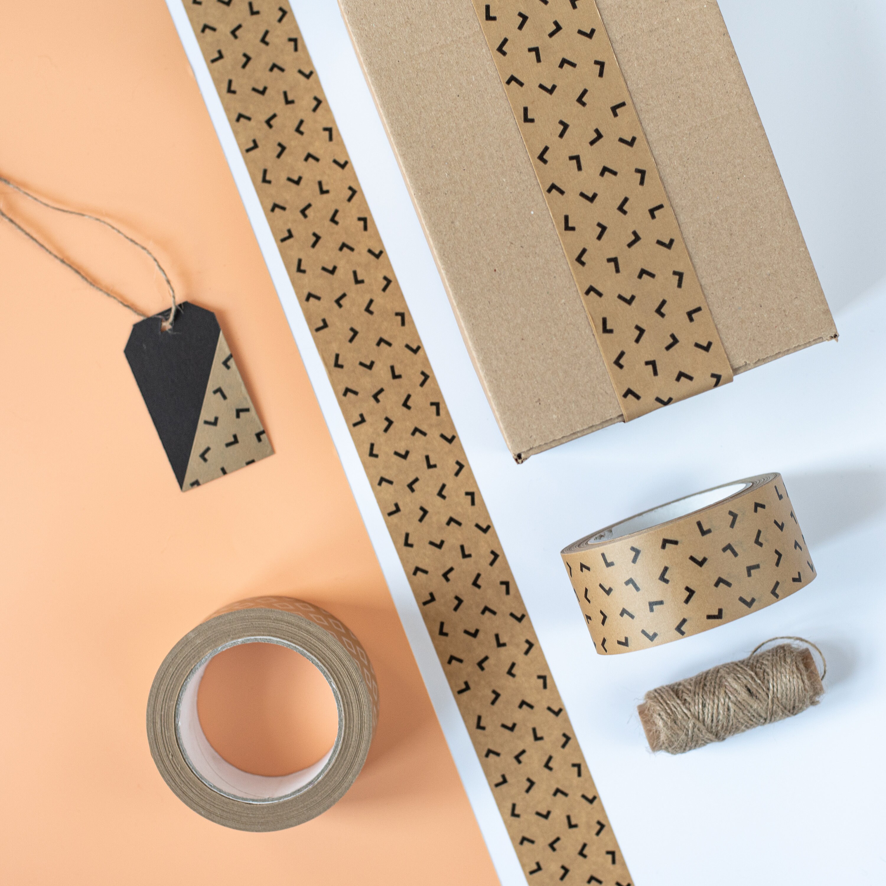 Kraft Packing Tape Designer Printed Packaging Tape-recycled - Etsy