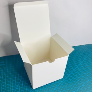 White 10x10x10cm Box, Kraft Paper Candle Gift Box, Cardboard Box, Eco ...