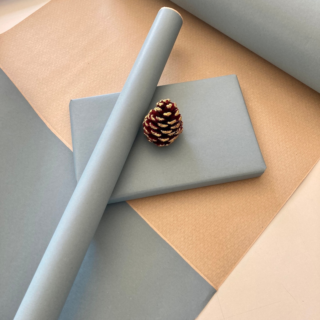 Birthday Baby Blue Birthday Wrapping Paper,eco Friendly Gift Wrap Kraft ...
