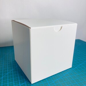 White 10x10x10cm Box, Kraft Paper Candle Gift Box, Cardboard Box, Eco ...