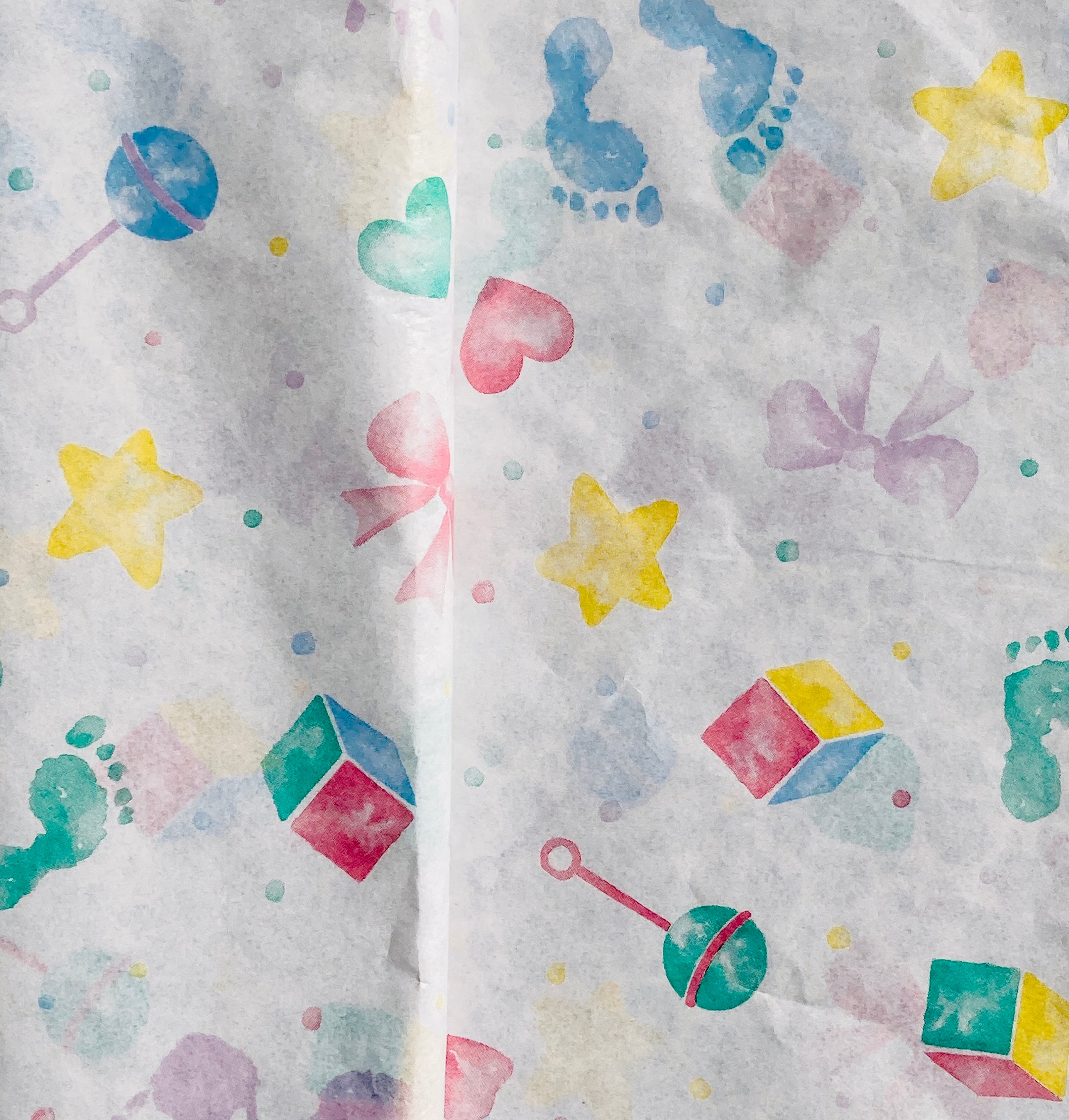 New Born Baby Tissue Paper Gift Wrap Baby Gift Wrapping - Etsy UK