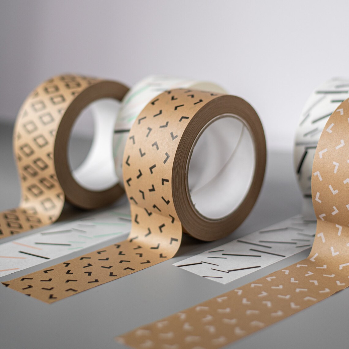 Kraft Packing Tape Designer Printed Packaging Tape-recycled - Etsy