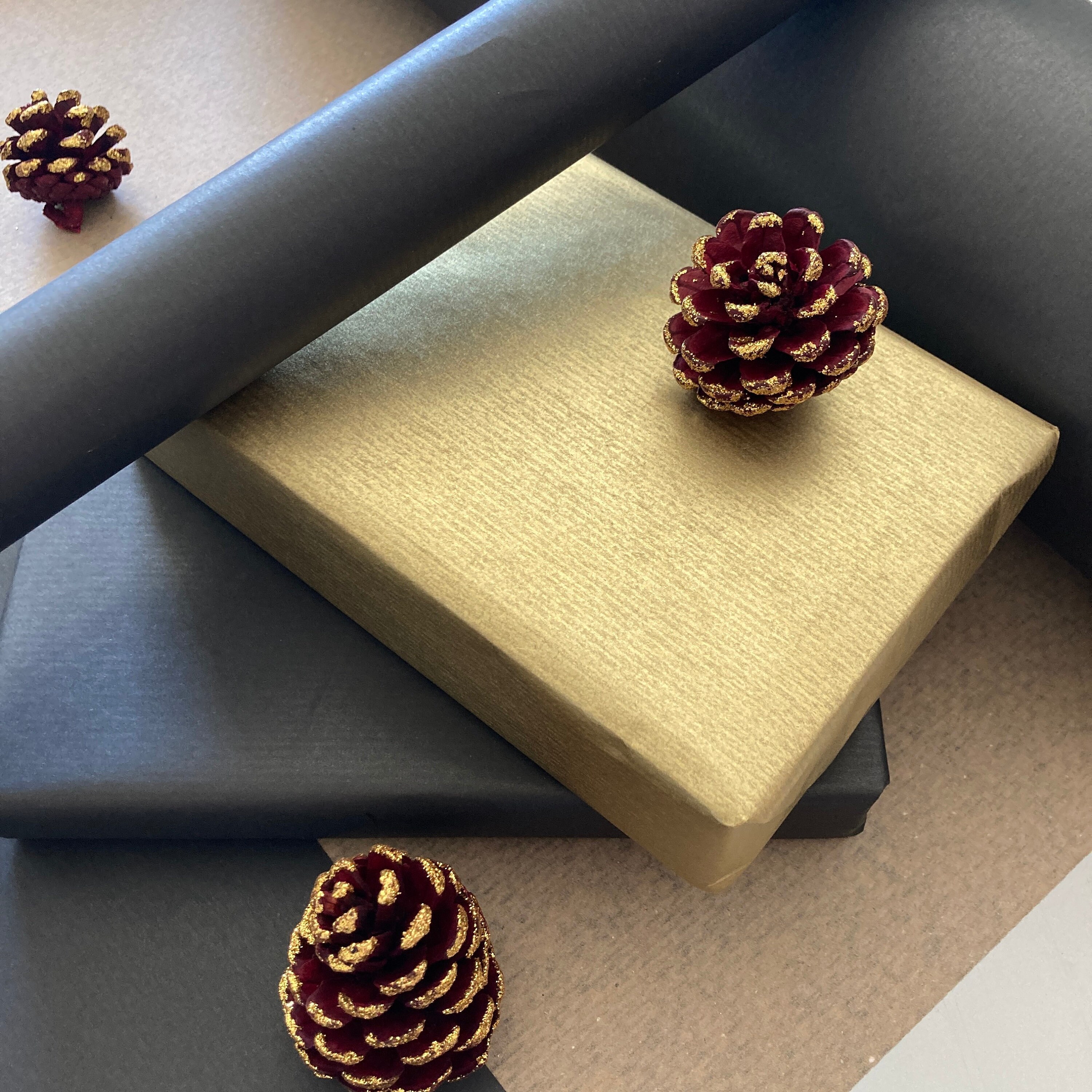 Black Wrapping Paper eco Friendly Gift Wrap Kraft Paper 100% - Etsy