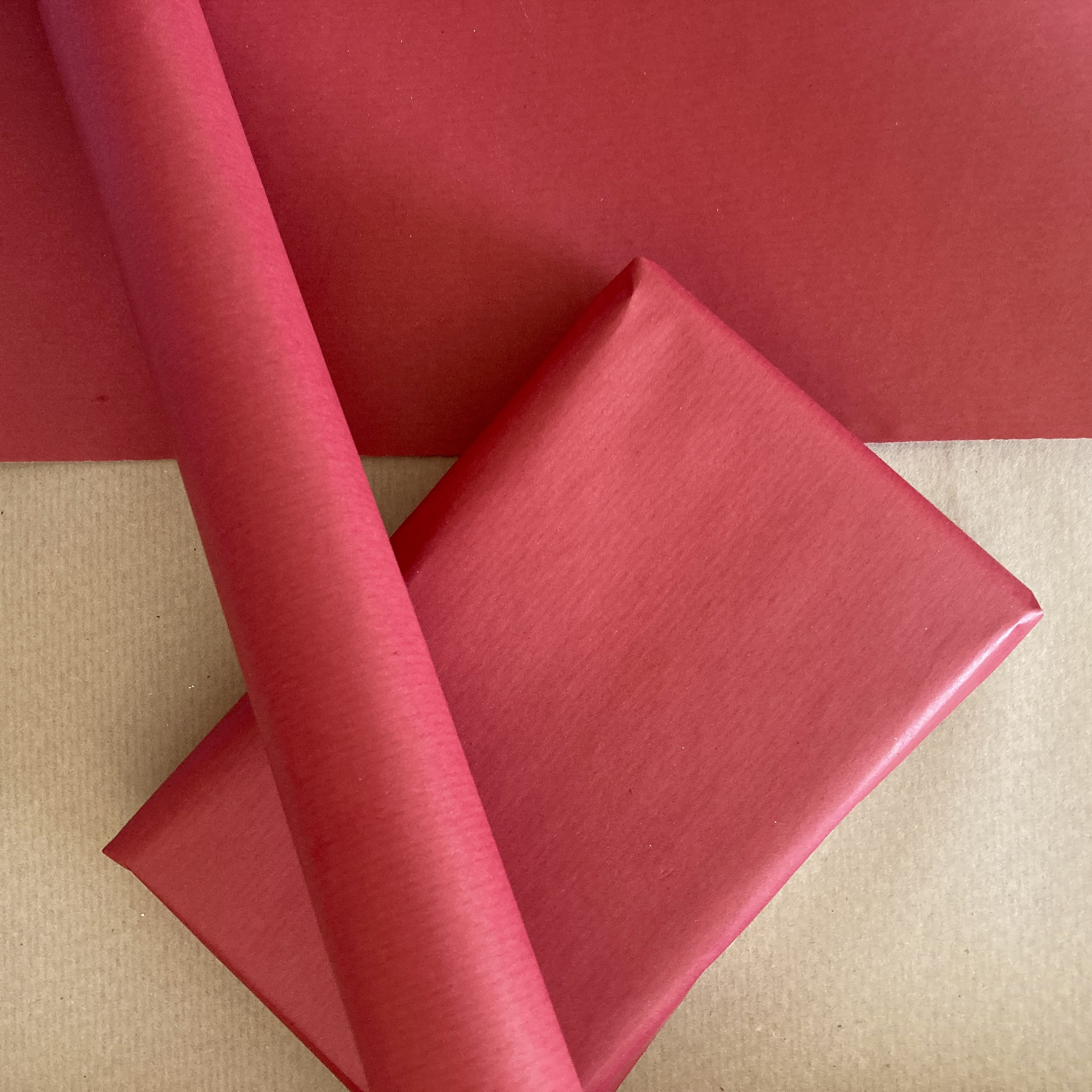 Red Wrapping Paper Gift Wrap Paper Eco Friendly Sustainable - Etsy