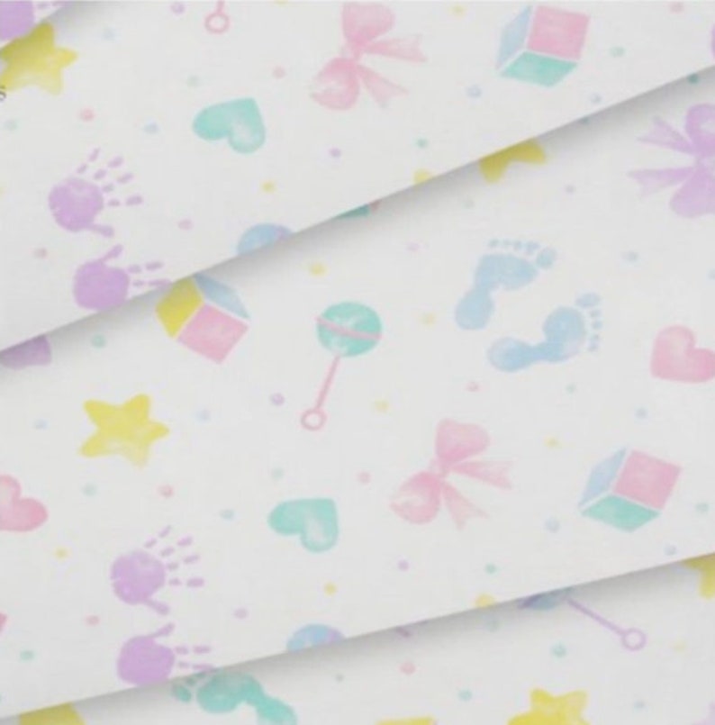 New Born Baby Tissue Paper Gift Wrap Baby Gift Wrapping - Etsy