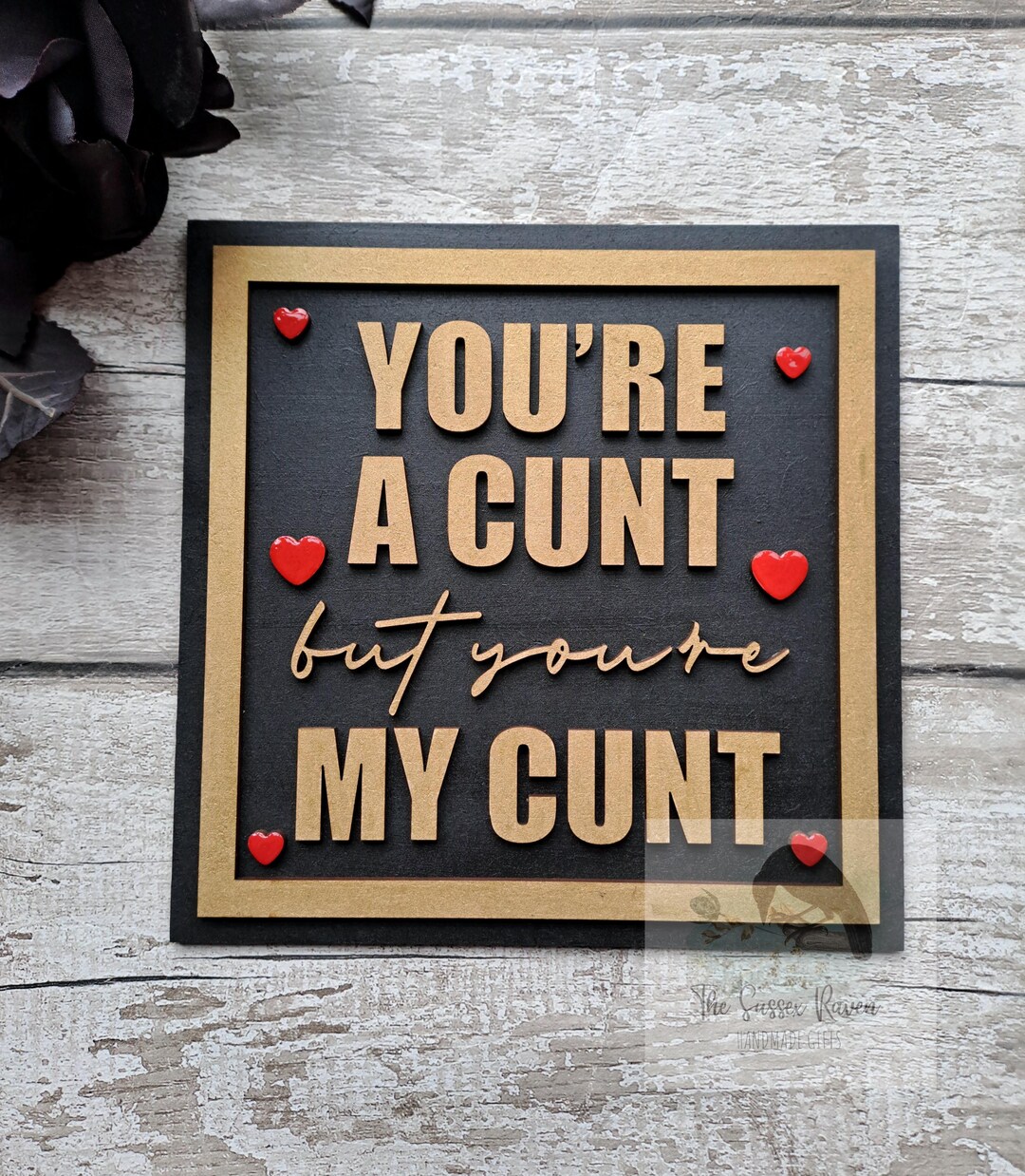 Wooden Sweary Rude Hand Painted Sign - Etsy