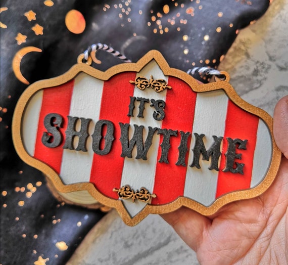 Mini Hand Painted Circus Showtime Sign - Etsy