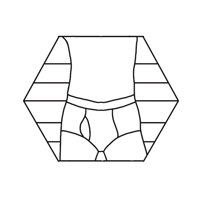 Hexagon Pride Stained Glass Pattern - Etsy