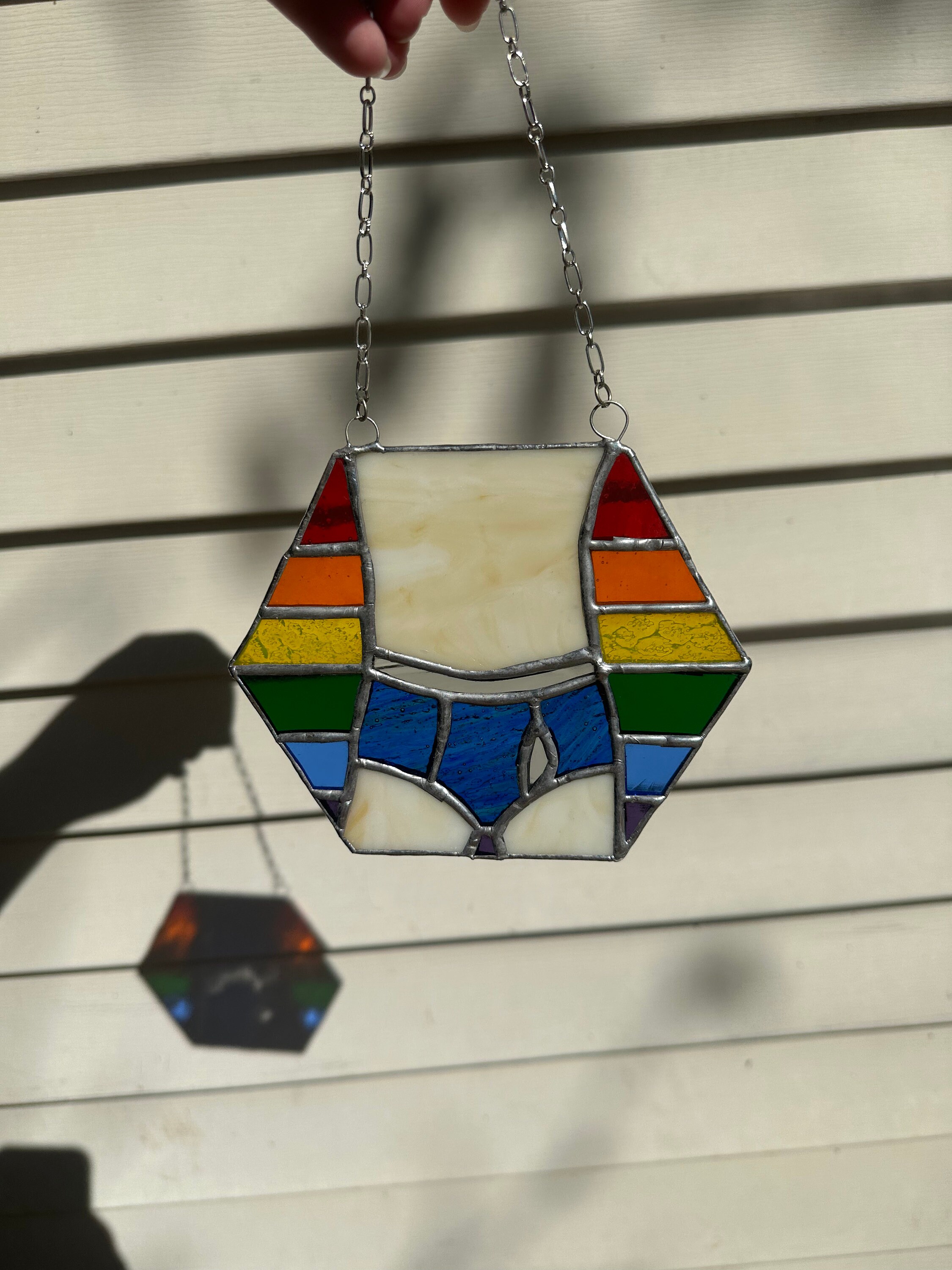 Hexagon Pride Stained Glass Pattern - Etsy