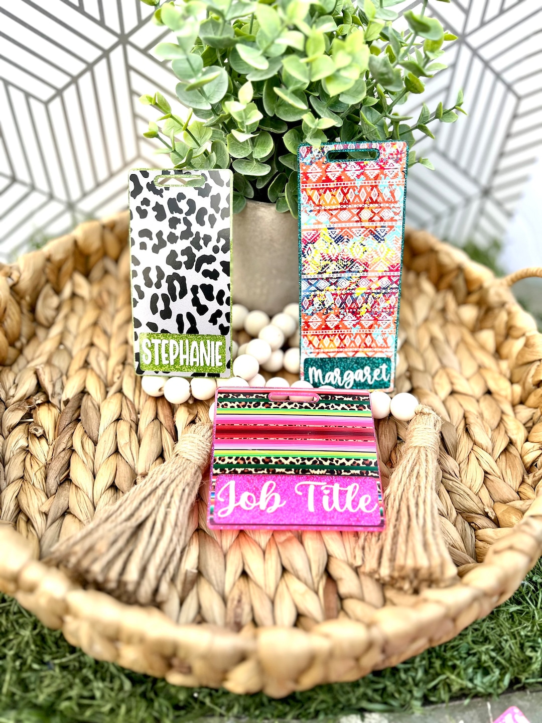 Badge Buddies Glitter Badge Buddy Personalized Badge - Etsy