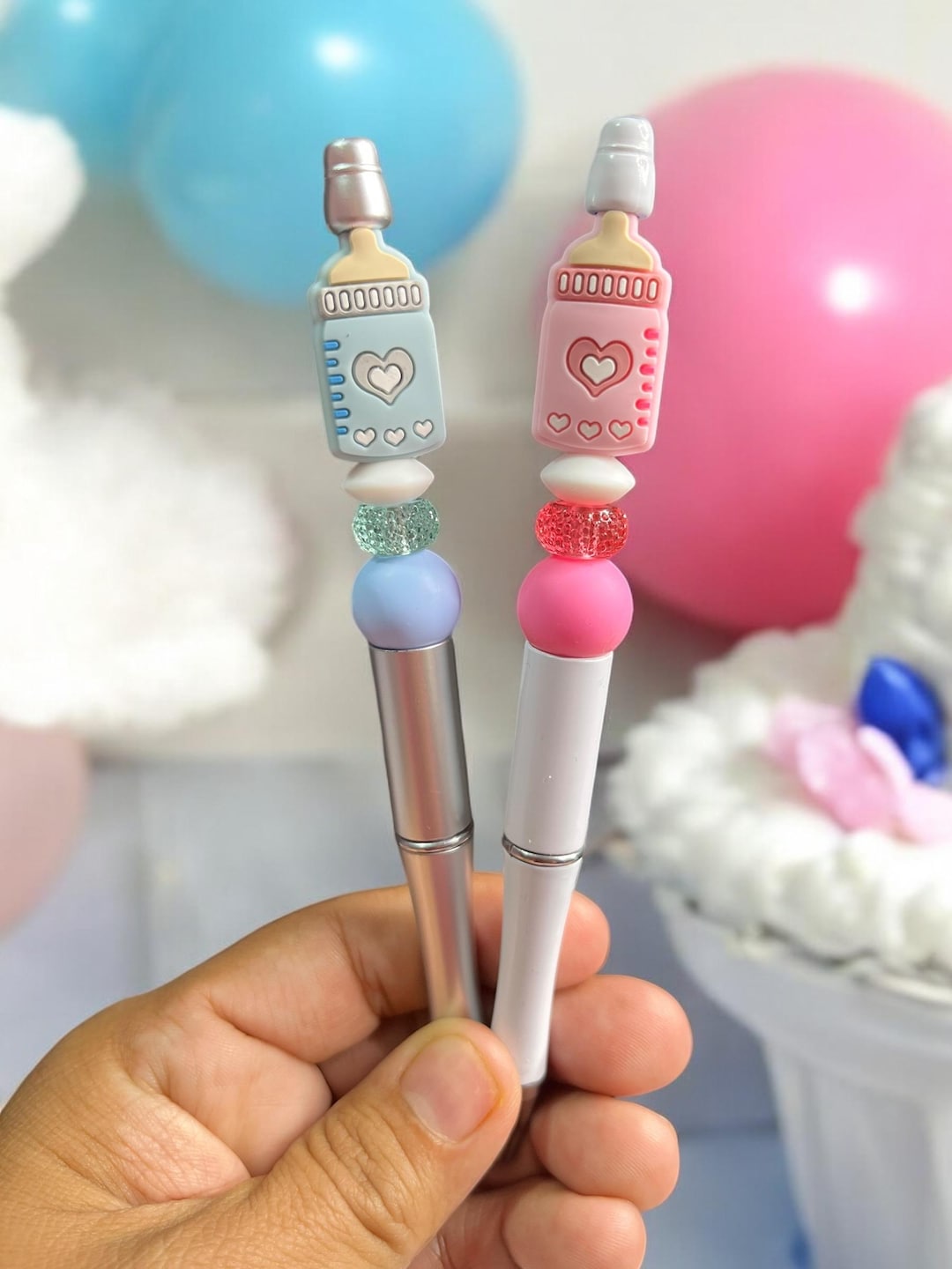 Beaded Pen, Gender Reveal, Gender Reveal Pen, Cute Beaded Pen - Etsy